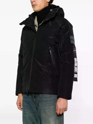OUTHERE Hooded Crinkled-effect Jacket