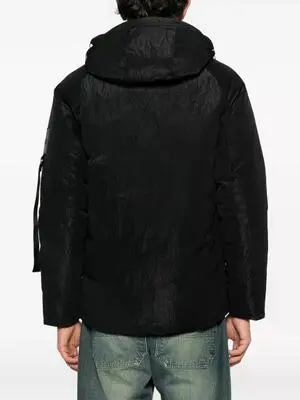 OUTHERE Hooded Crinkled-effect Jacket