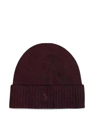 Polo Ralph Lauren Ribbed-knit Beanie Hat - Red
