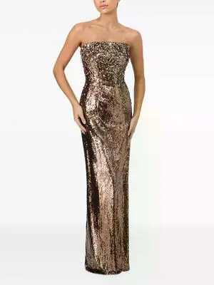 Jenny Packham Rey Mocha Maxi Dress