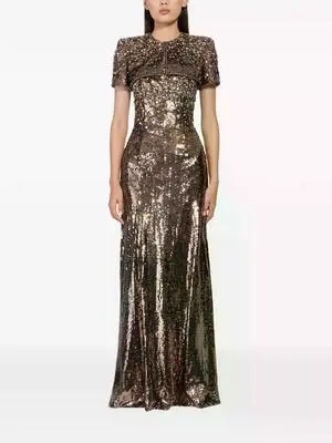 Jenny Packham Chiana Sequin-embellished Jacket