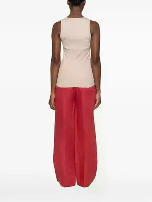 Brunello Cucinelli Ribbed Monili-trim Tank Top - Neutrals