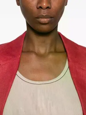 Brunello Cucinelli Ribbed Monili-trim Tank Top - Neutrals