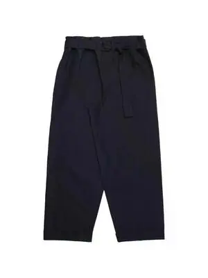 DANIELA GREGIS Belted Wide-leg Trousers - Blue