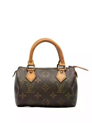 LOUIS VUITTON 1991 Monogram Mini Speedy Hl Satchel - Brown