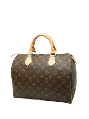 LOUIS VUITTON 1998 Monogram Speedy 30 Boston Bag - Brown