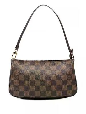 LOUIS VUITTON 2004 Damier Ebene Navona Shoulder Bag - Brown