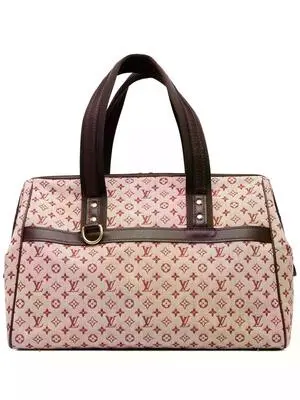 LOUIS VUITTON 2001 Monogram Mini Lin Josephine Gm Handbag - Red