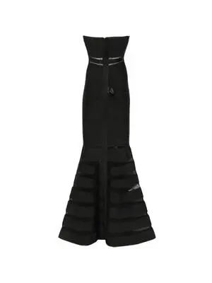 Herve Leger Kate Bandage Maxi Gown - Black