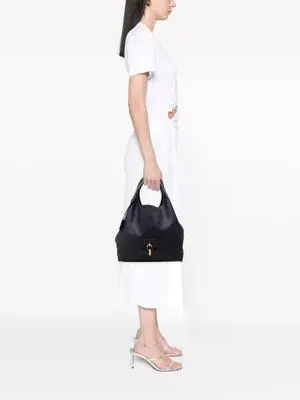 Loewe 2009 Calfskin Calle Lock Shoulder Bag
