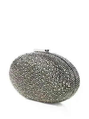 TWENTY FOURHAITCH Indare Crystal-embellished Oval Clutch Bag