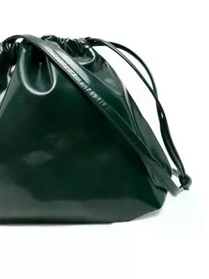 THE FRANKIE SHOP Morgan Drawstring-fastening Ruched Clutch Bag