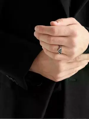 Prada Enameled Metal Ring