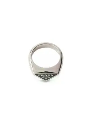 Prada Enameled Metal Ring
