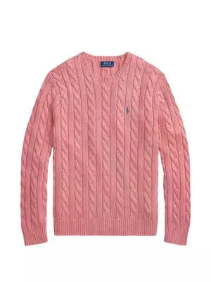 Polo Ralph Lauren Cable-knit Cotton Jumper - Pink