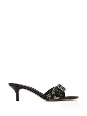 COACH Margot Sandal With Crystal Signature - Black