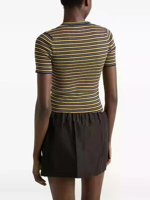 Prada Striped Cotton T-shirt