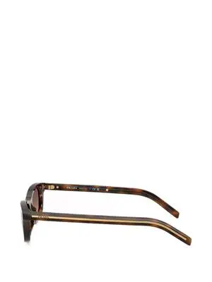 Prada Tortoiseshell-effect Rectangle-frame Sunglasses