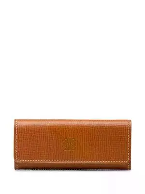 Loewe 1990-2000 Textured Calfskin Anagram Key Holder