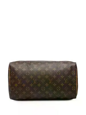LOUIS VUITTON 1998 Monogram Speedy 35 Boston Bag - Brown