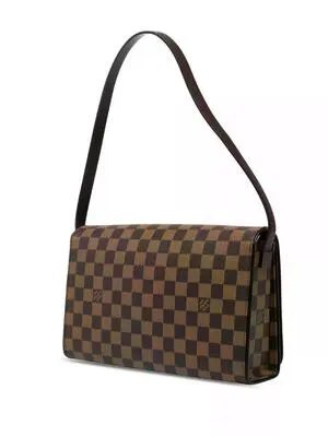 LOUIS VUITTON 2003 Damier Ebene Tribeca Long Shoulder Bag
