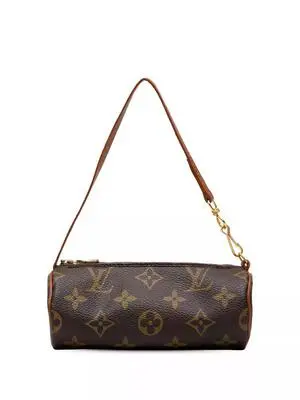 LOUIS VUITTON 1990-2010 Monogram Papillon Pochette Handbag - Brown