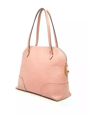 Gucci 2000-2015 Microguccissima Bree Dome Tote Bag - Pink