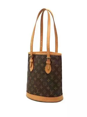 LOUIS VUITTON 2001 Monogram Petit Bucket Bag