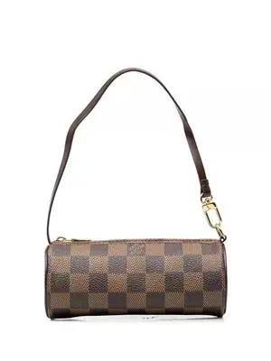 LOUIS VUITTON 1990-2010 Damier Ebene Papillon Pochette Handbag