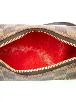 LOUIS VUITTON 1990-2010 Damier Ebene Papillon Pochette Handbag