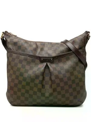 LOUIS VUITTON 2009 Damier Ebene Bloomsbury Gm Crossbody Bag - Brown