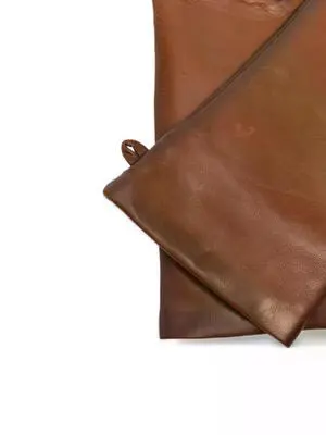AGNELLE Inès Leather Gloves