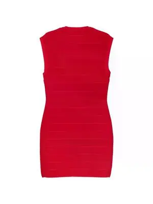 Herve Leger Carpet Bandage-style V-neck Dress