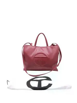 TELFAR Shopping Leather Tote Bag - Red
