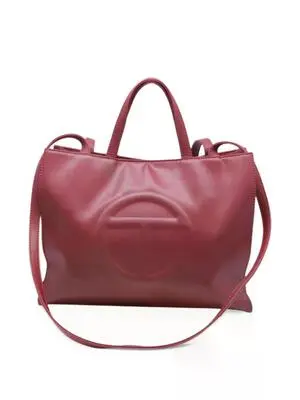 TELFAR Shopping Leather Tote Bag - Red