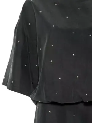 ALYSI Crystal-embellished Short-sleeve Maxi Dress