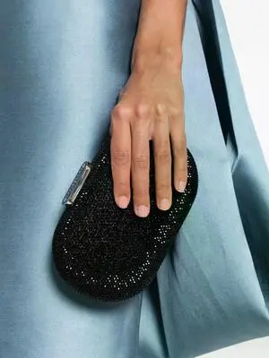 TWENTY FOURHAITCH Isidora Crystal-embellished Clutch Bag