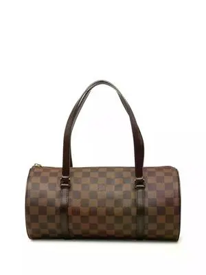 LOUIS VUITTON 2006 Damier Ebene Papillon 30 Handbag - Brown