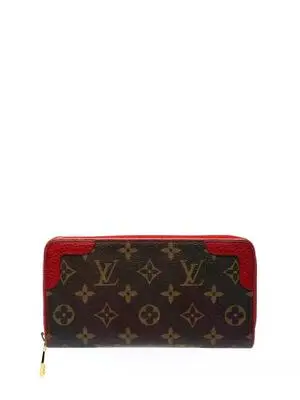 LOUIS VUITTON 2019 Monogram Retiro Zippy Wallet Long Wallets - Red