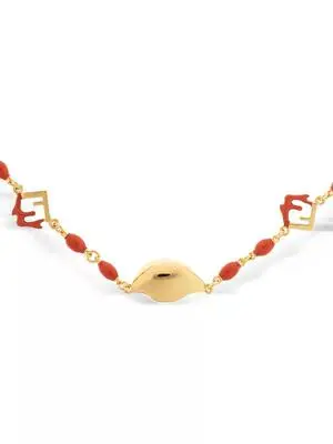 Fendi F-motif Bead-embellished Necklace