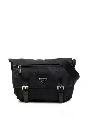 Prada 2013-2026 Tessuto Zip Double Buckle Messenger Bag Crossbody Bag
