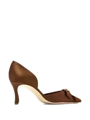 Manolo Blahnik Apidosa Crystal-embellished Bow-detail Pumps