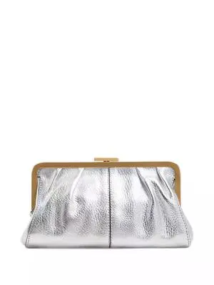 THE BRIDGE Logo-plaque Clutch Bag - Silver