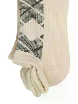 Sweaty Betty Argyle-patterned Socks - Neutrals