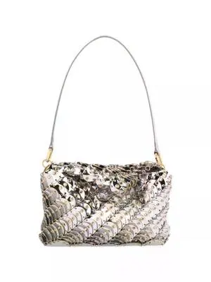 Rabanne Small Baguette Bag In Leather With Tone On Tone Eyelets