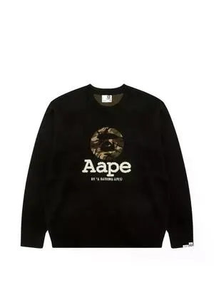 AAPE BY *A BATHING APE Moonface Graphic Sweatshirt - Black