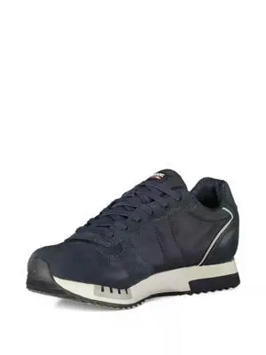 BLAUER. Logo-patch Panelled Sneakers