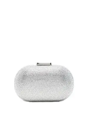 TWENTY FOURHAITCH Isidora Crystal-embellished Clutch Bag - Grey