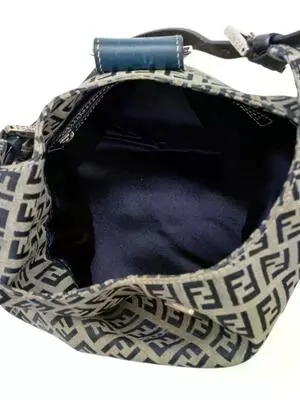 Fendi 2000-2010 Zucchino Canvas Shoulder Bag