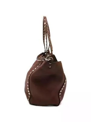 Valentino Garavani Rockstud Leather Tote Bag